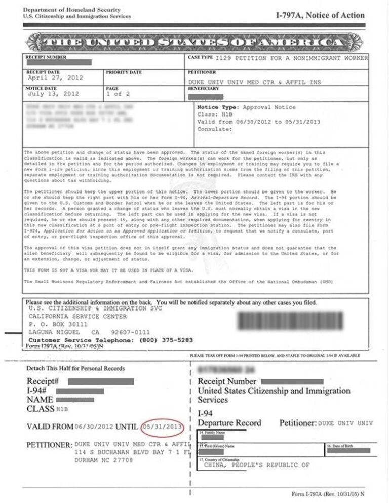 Form I-797: Types and Functions | ZontLaw